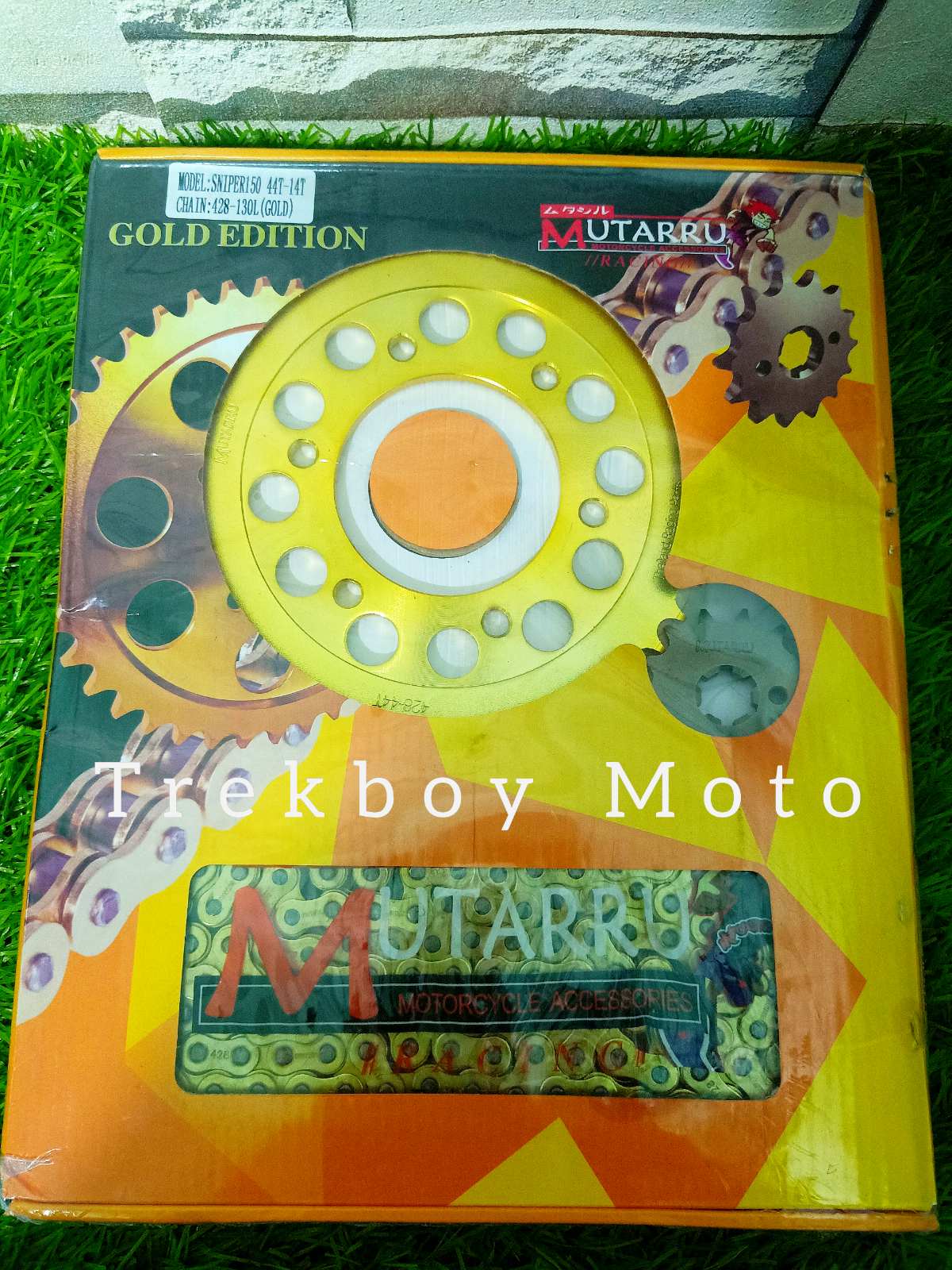 SNIPER 150 & FZ 16 MUTARRU GOLD STEEL Chain Set [Made in Thailand ...