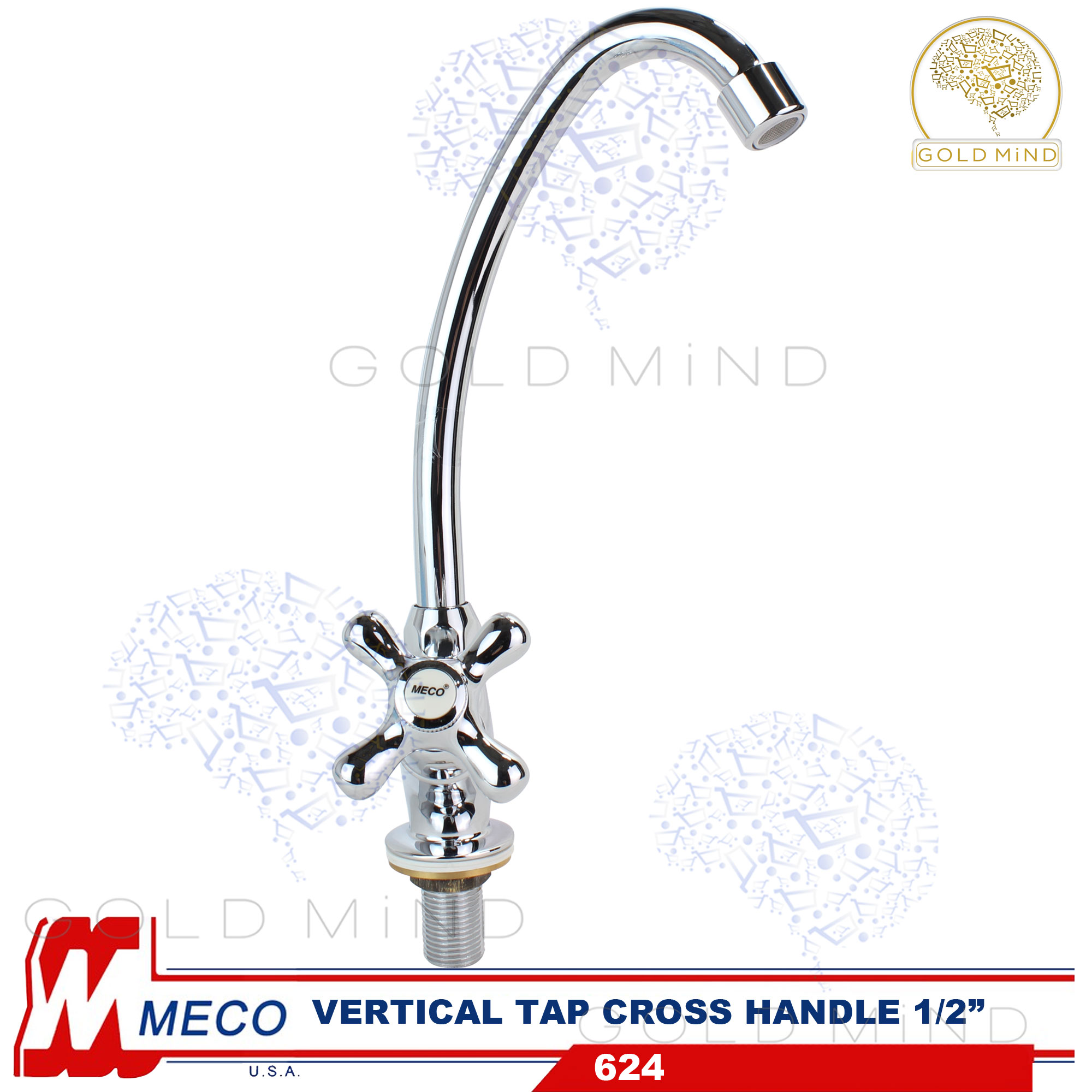 Meco Gooseneck Wall Mounted Faucet ½ inch - Gold Mind Everyday Low ...