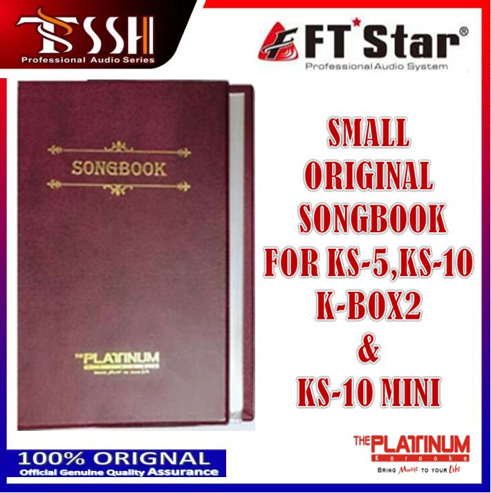 SONGBOOK ORIGINAL PLATINUM FOR KS/5/KS-10/KS 10 MINI/K BOX 2 UPDATED VOLUME | Lazada PH
