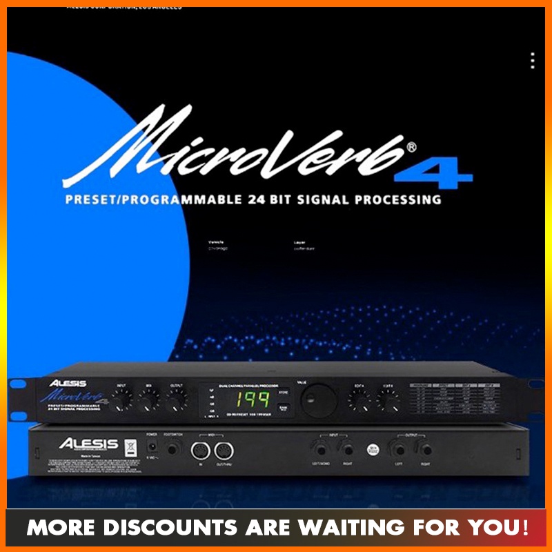 ♙Alesis MicroVerb4 Digital Reverb and Multi-Effects Processor※ | Lazada PH
