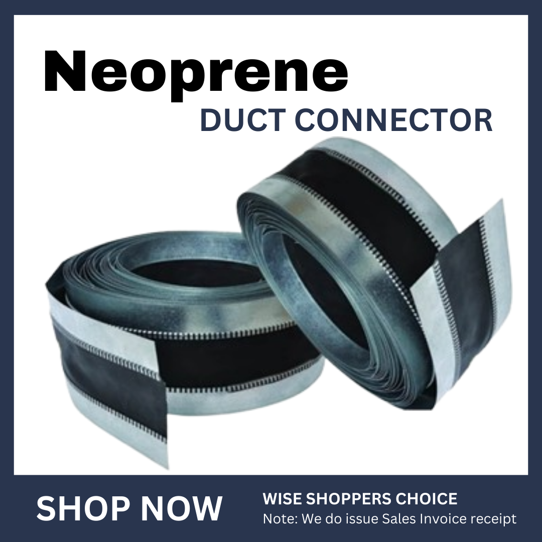 Neoprene flexible duct connector, Duct Connector for HVAC, Duct ...