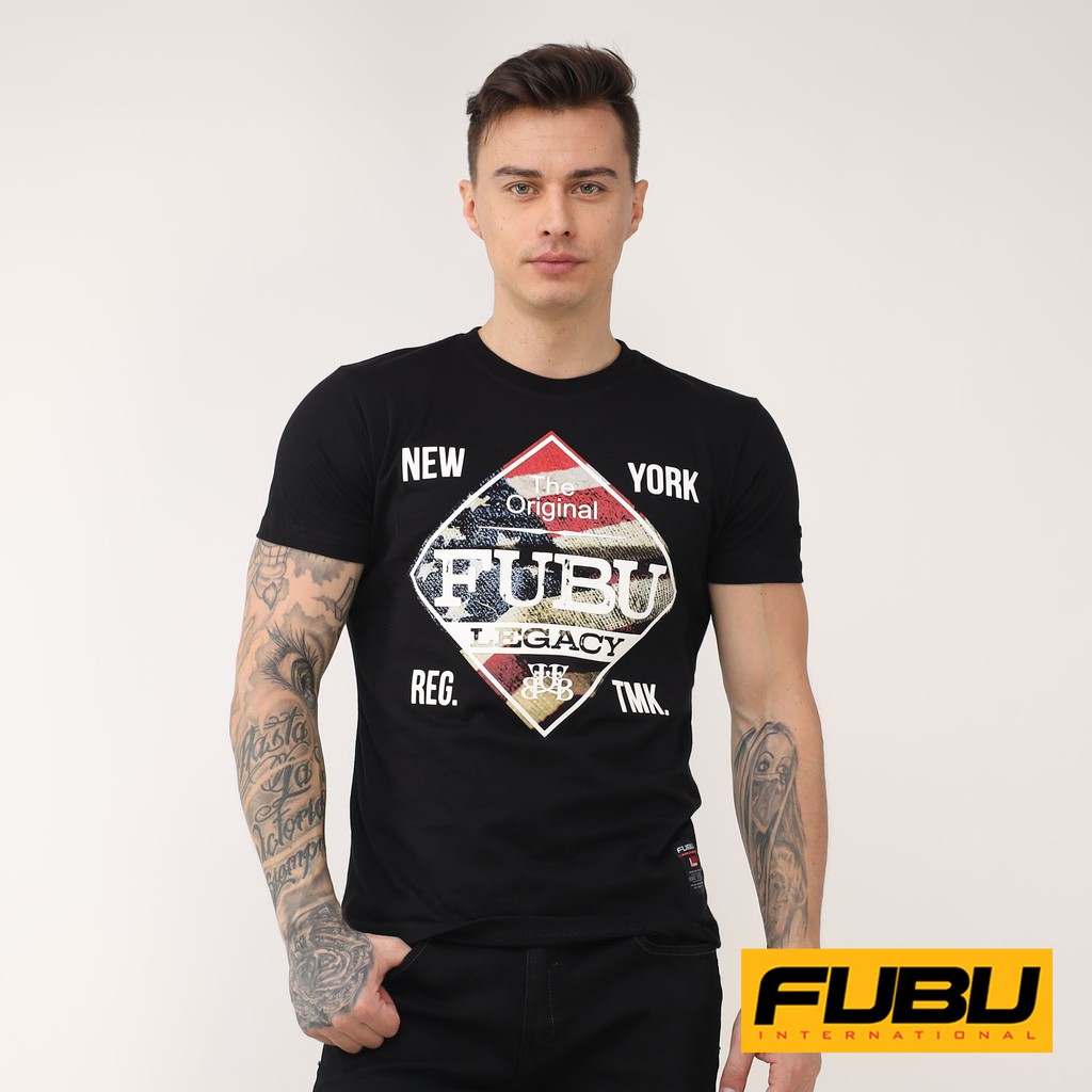 Fubu Round Neck Muscle Fit FBT01B-2804 (Black) | Lazada PH