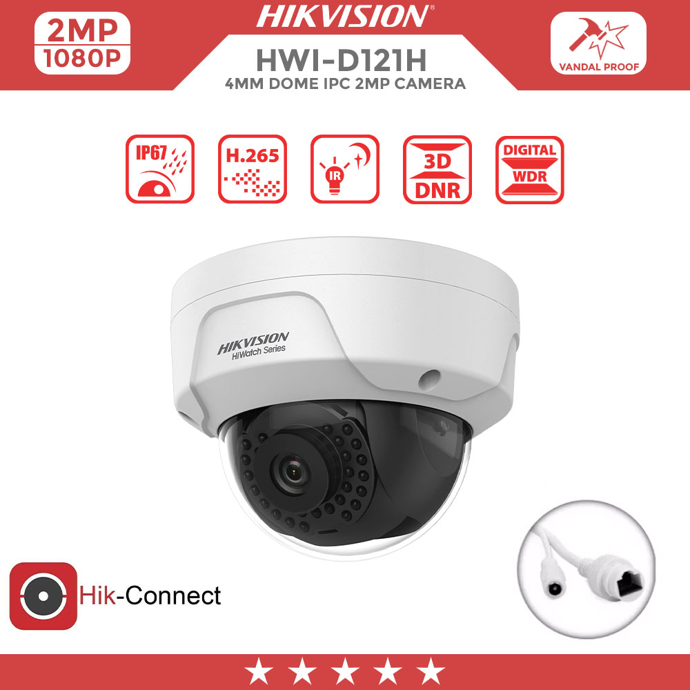 Hikvision camera HWI-D121H DOME 4mm IPC 2MP | Lazada PH