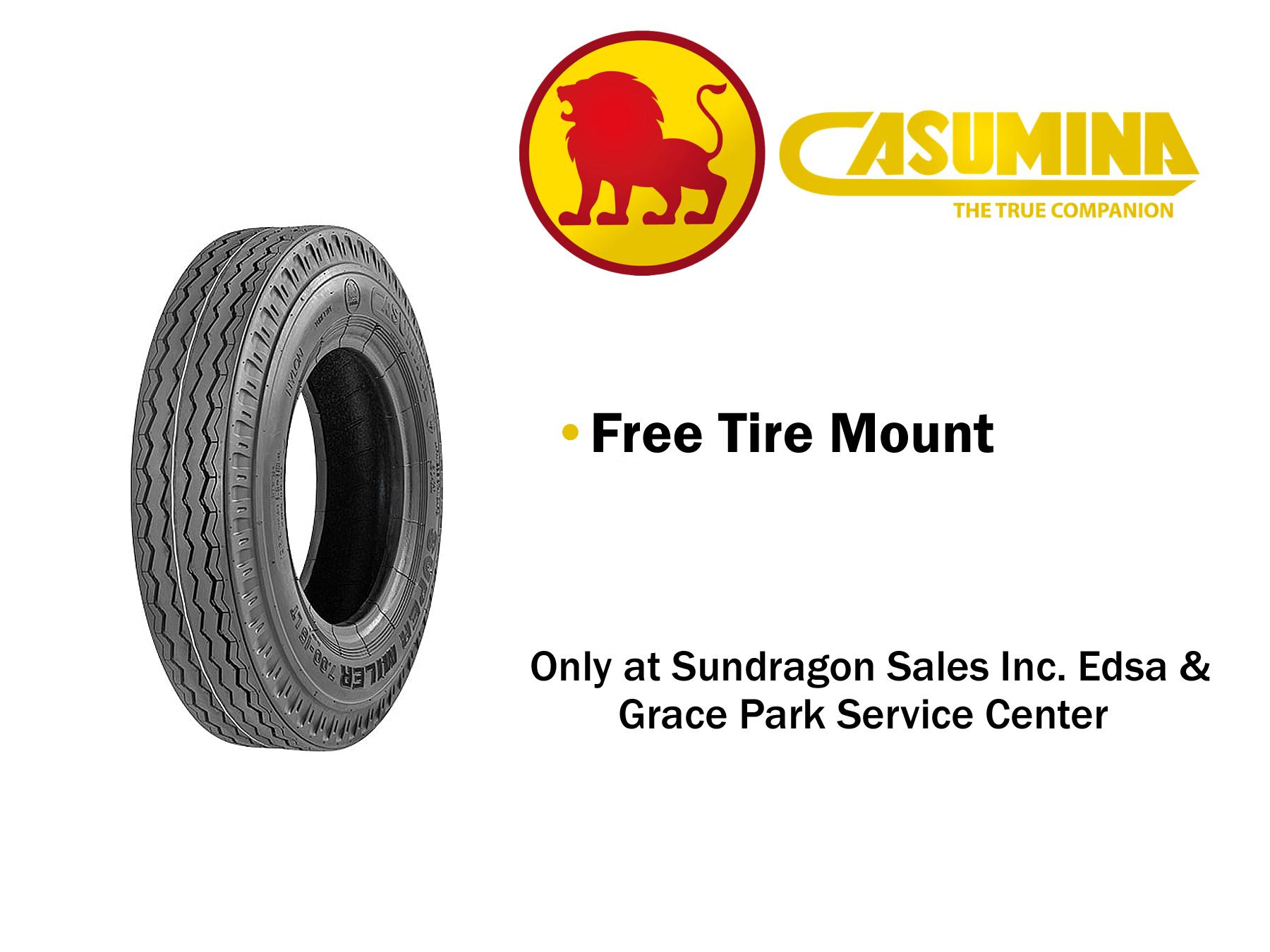 Casumina 700-15 12PR CA-405P (Rib Type) Truck Tire with Inner Tube and ...