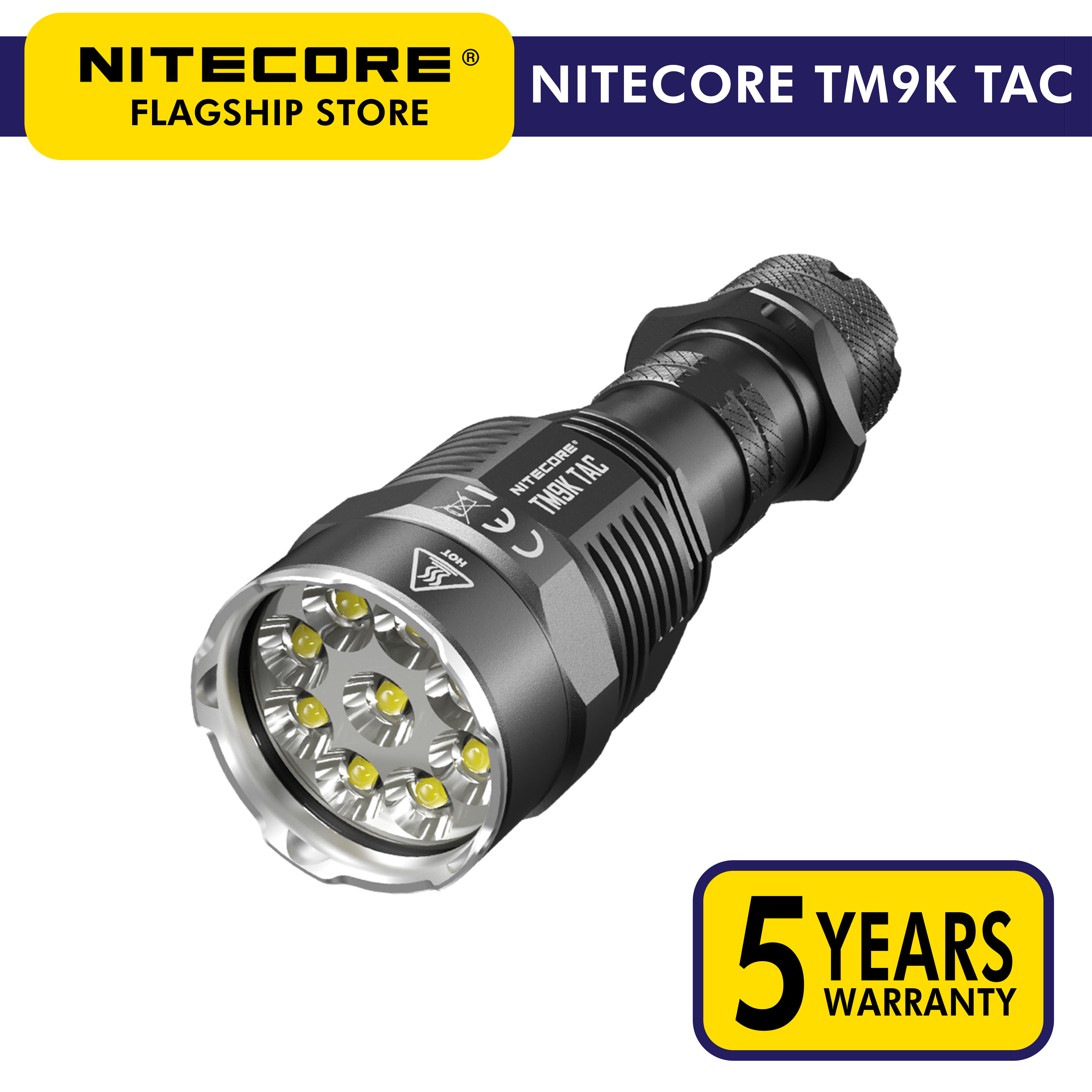 Nitecore TM9K TAC 9800 Lumens Rechargeable Flashlight | Lazada PH