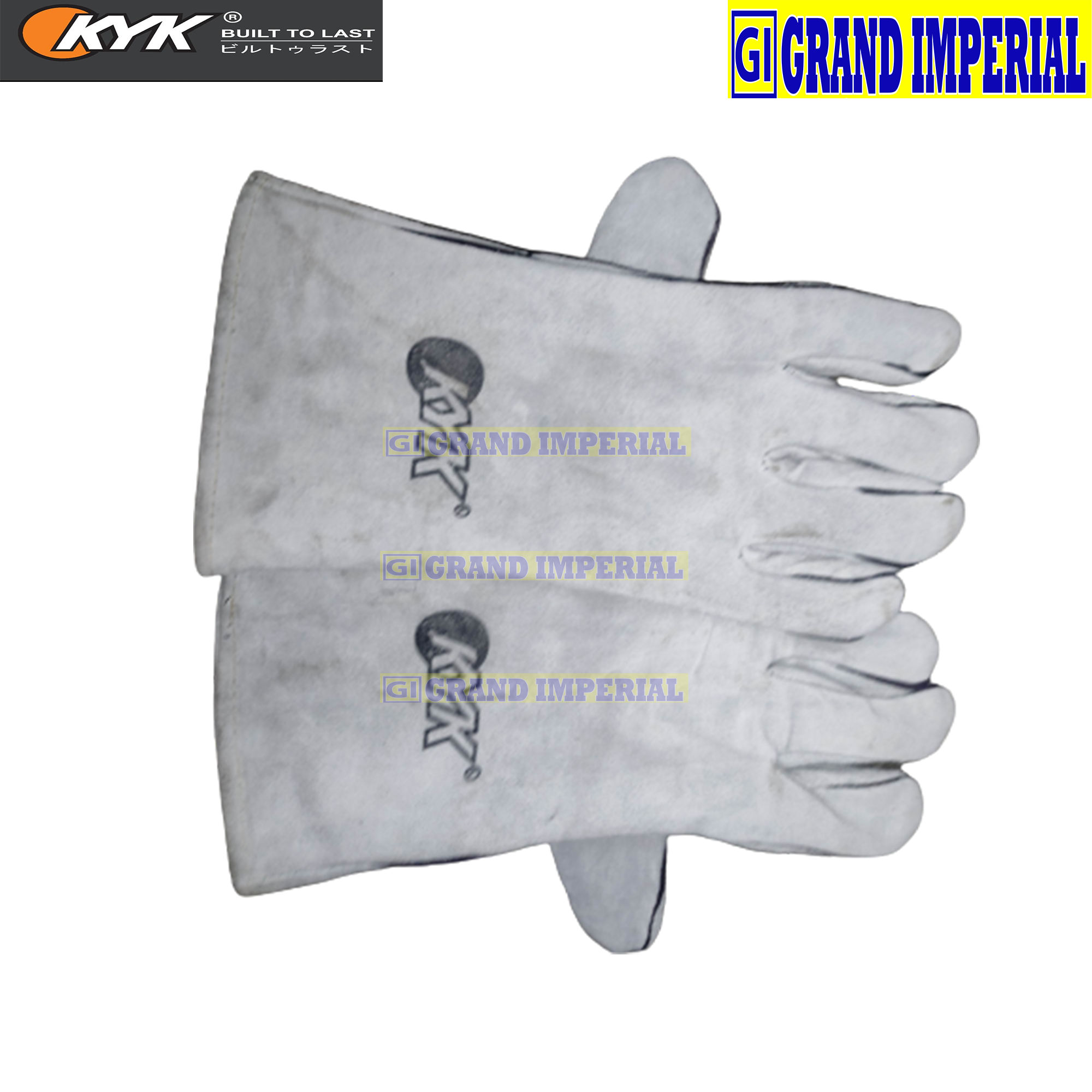 KYK Welding Gloves Leather 14" KG4054 Grand Imperial Industrial Tools ...