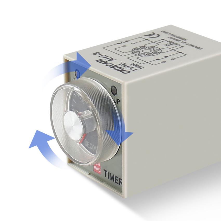 AC 220V Timer Relay AH3-3 Delay Timer 10S 60S With Base | Lazada PH