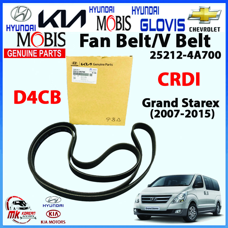 [GENUINE] Fan Belt/V Belt/Drive Belt. for Grand Starex (2007-2015).CRDI ...