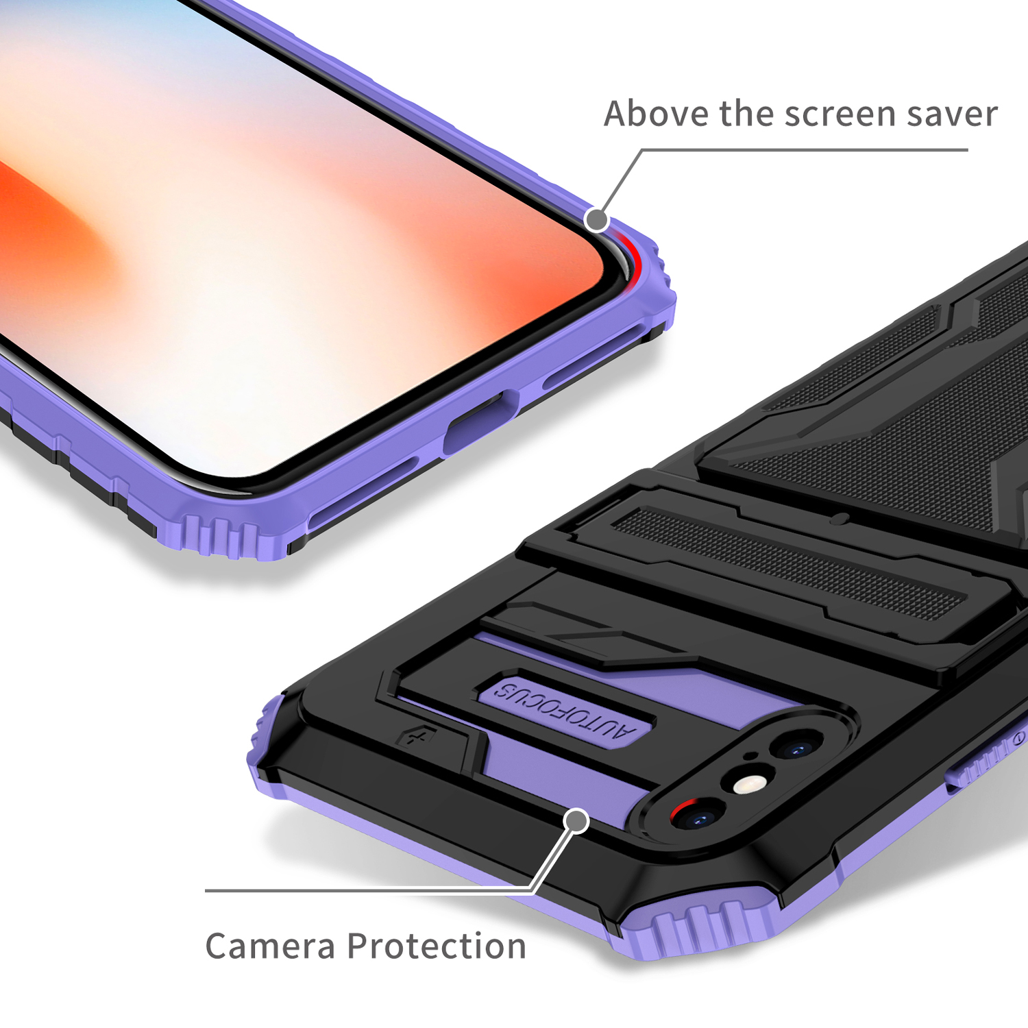 iPhone XS Max Case ,EABUY Three-in-one Multifunctional Hidden Credit ...