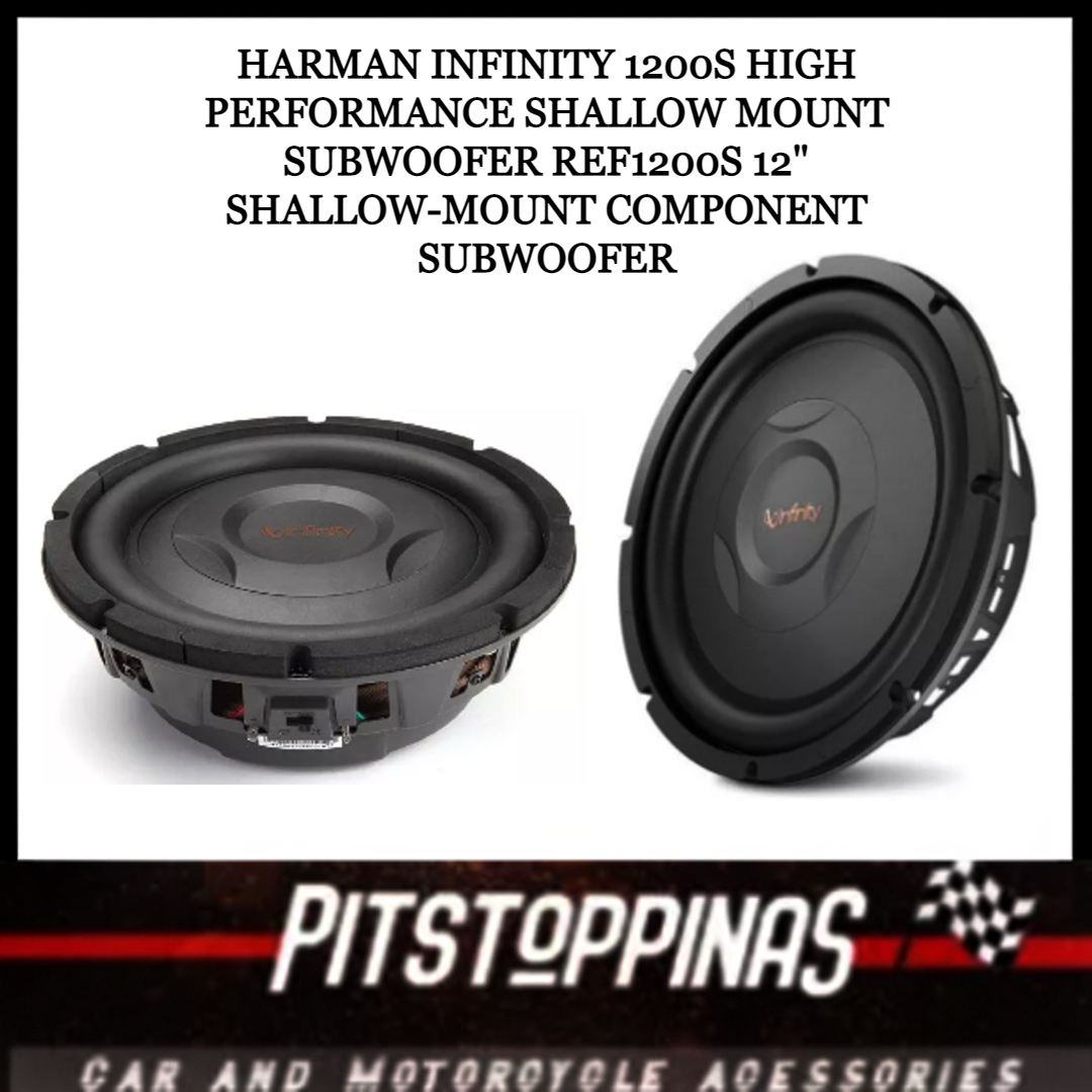 HARMAN Infinity 1200s High Performance Shallow Mount Subwoofer REF1200S ...