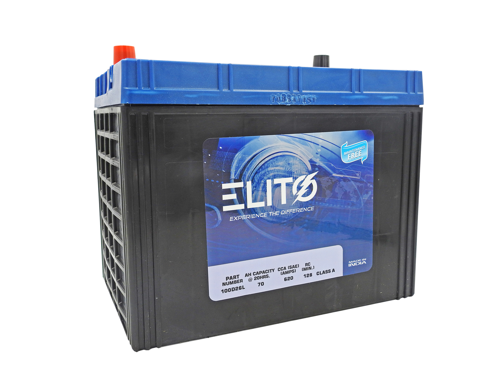 Elito 2SMF 100D26L (100AMPS) Premium Maintenance Free Automotive ...
