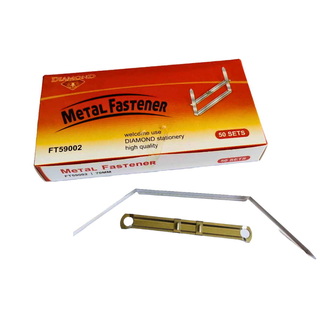 one box/50pcs 7cm Paper Fastener long Plastic Office 70mm Fasteners School Supplies | Lazada PH