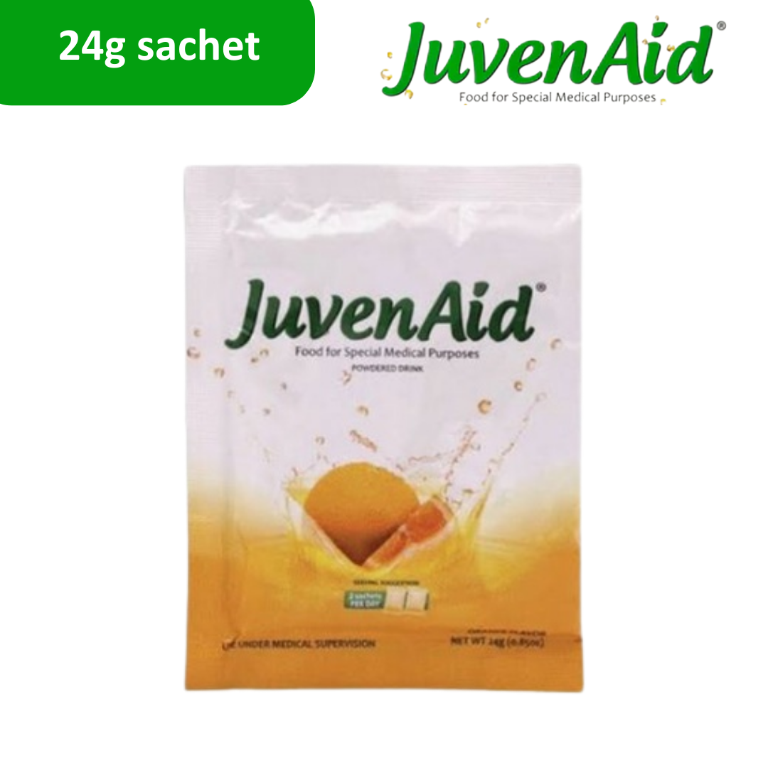 Juvenaid Tropical/Orange Powdered Drink (24g SACHET) Protein ...