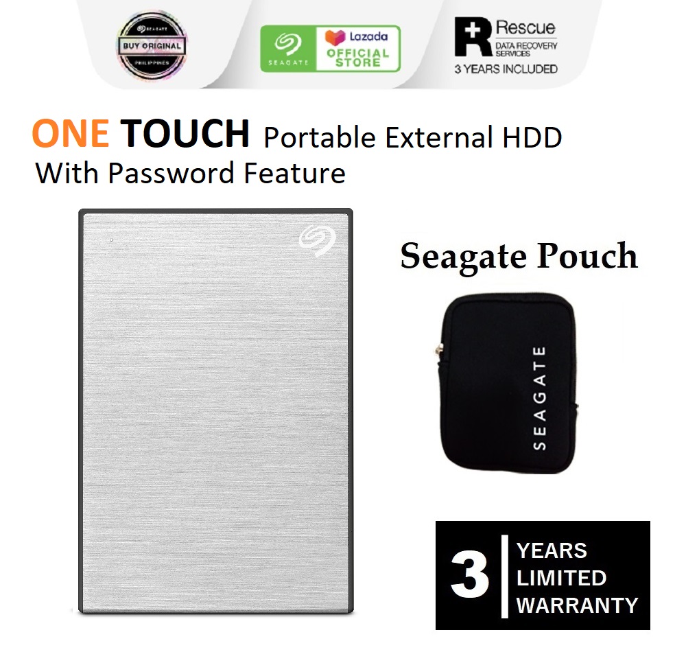 SEAGATE 5TB One Touch External Hard Drive for Mac and Windows WITH ...
