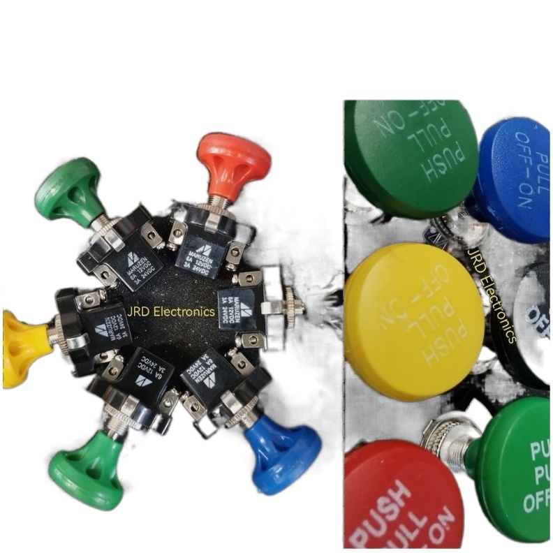 HORN SWITCH / PUSH PULL ON/OFF 12V 24V DC raincoat motor accesories ...