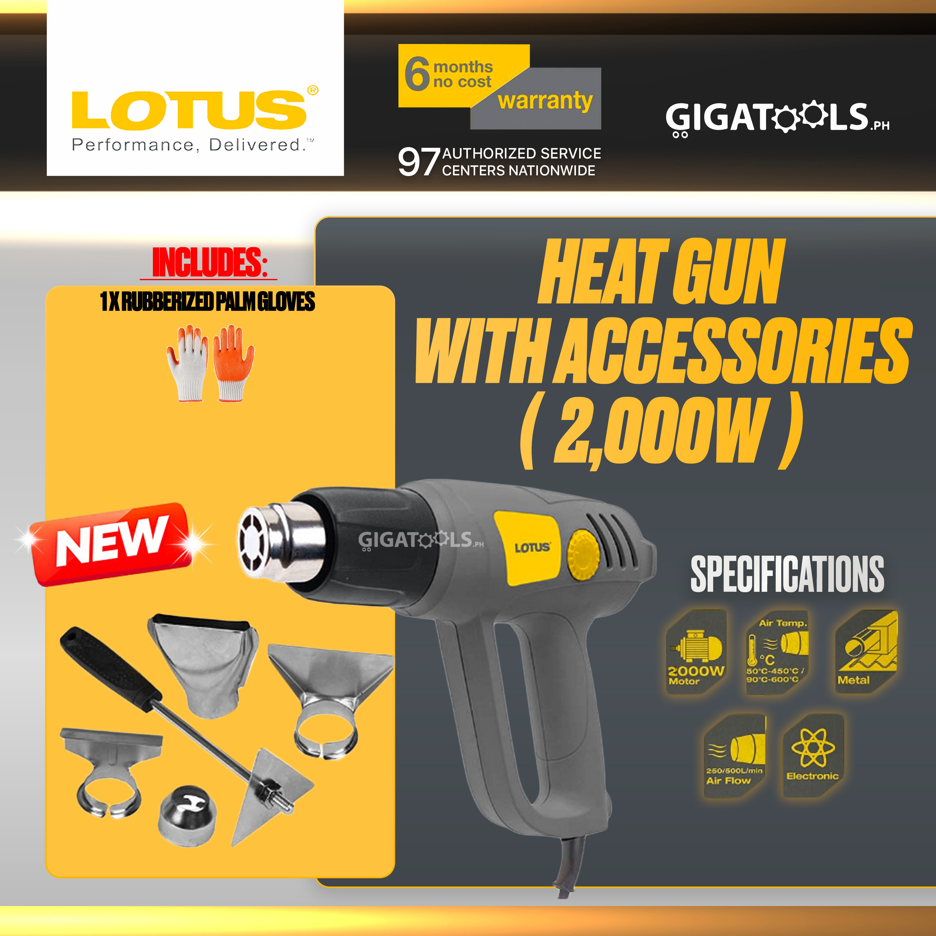 *NEW* Lotus LTXH2000X Heat Gun with Accessories ( 2000W ) with VARIANTS ...