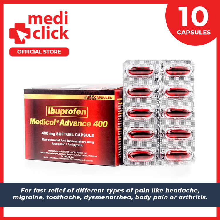 Medicol Advance 400mg - 10 CAPSULES | Lazada PH