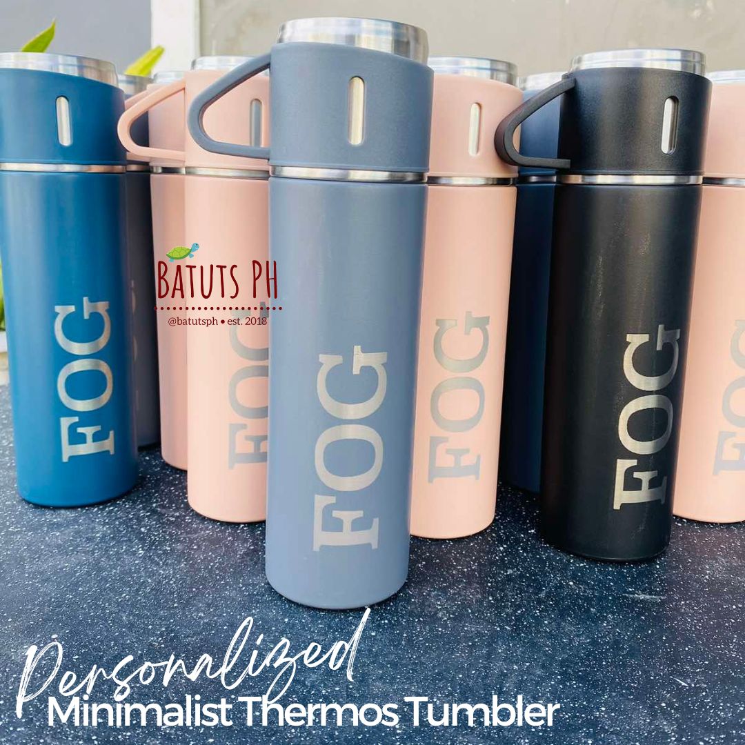 Batuts Ph - Personalized Thermos Tumbler Bottle Flask, Minimalist ...