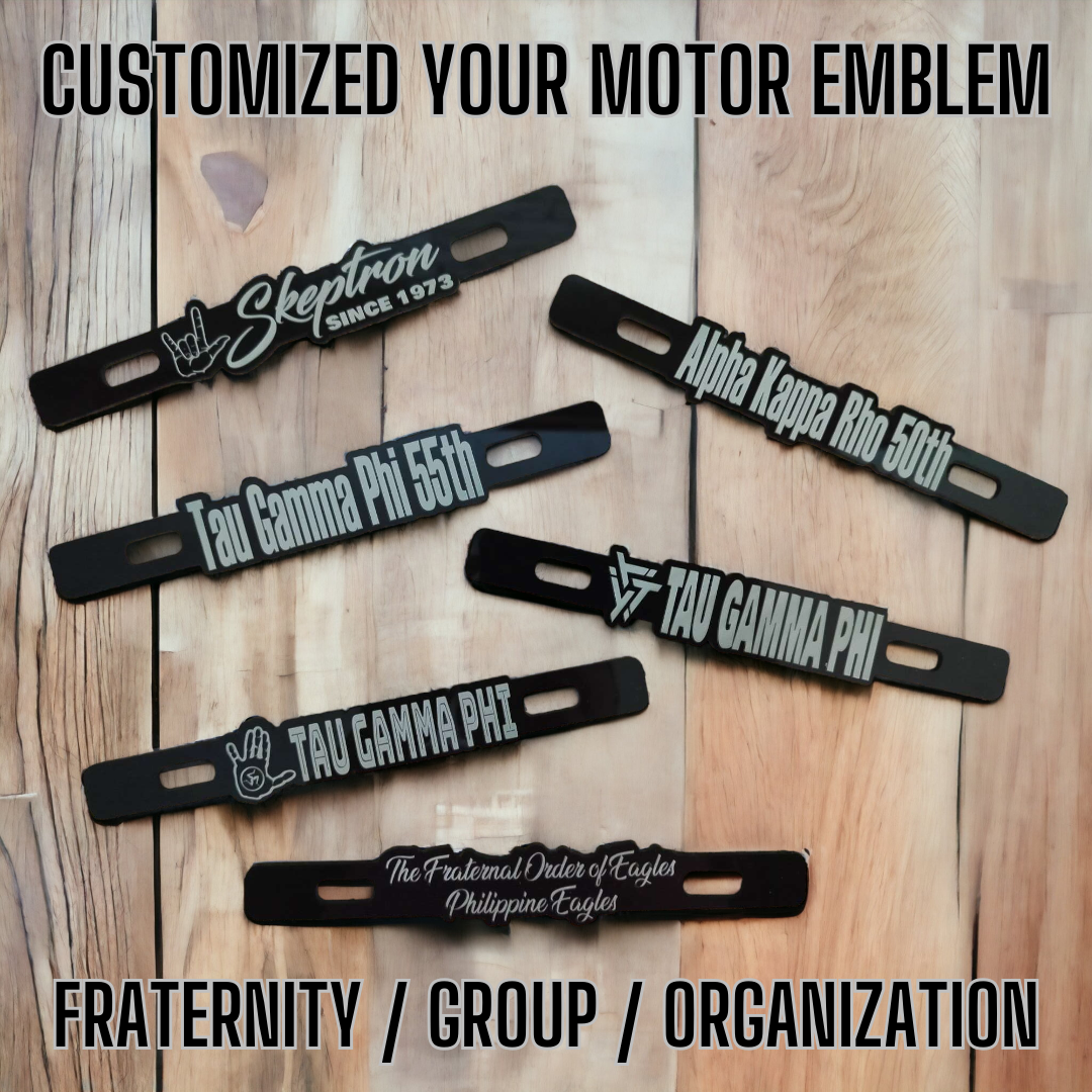 Personalized Profession Acrylic Laser Engraved Motor Emblem (NOT ...