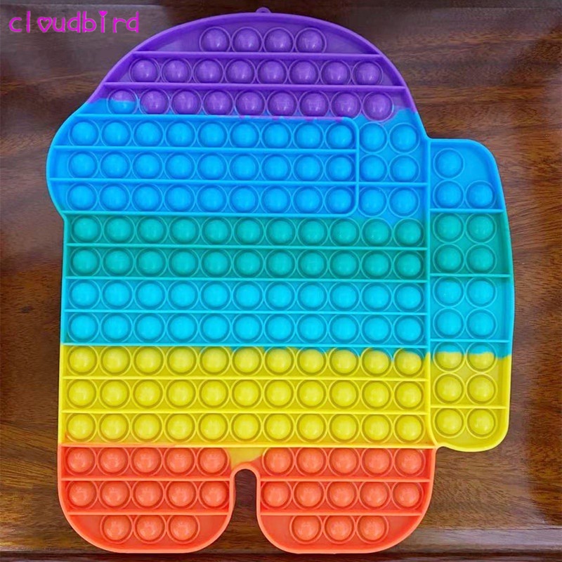Push Big Pop it Fidget Toy Tiktok Bubble Big Size Big Jumbo Among us ...