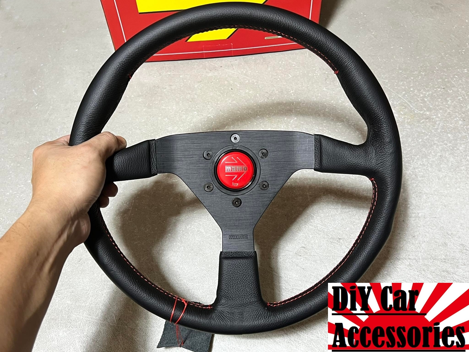 Momo Monte Carlo Steering Wheel Premium Red Stitches Edition | Lazada PH