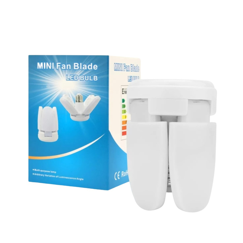 Mini fan blade 28w mini foldable fan blade bulb led lights | Lazada PH