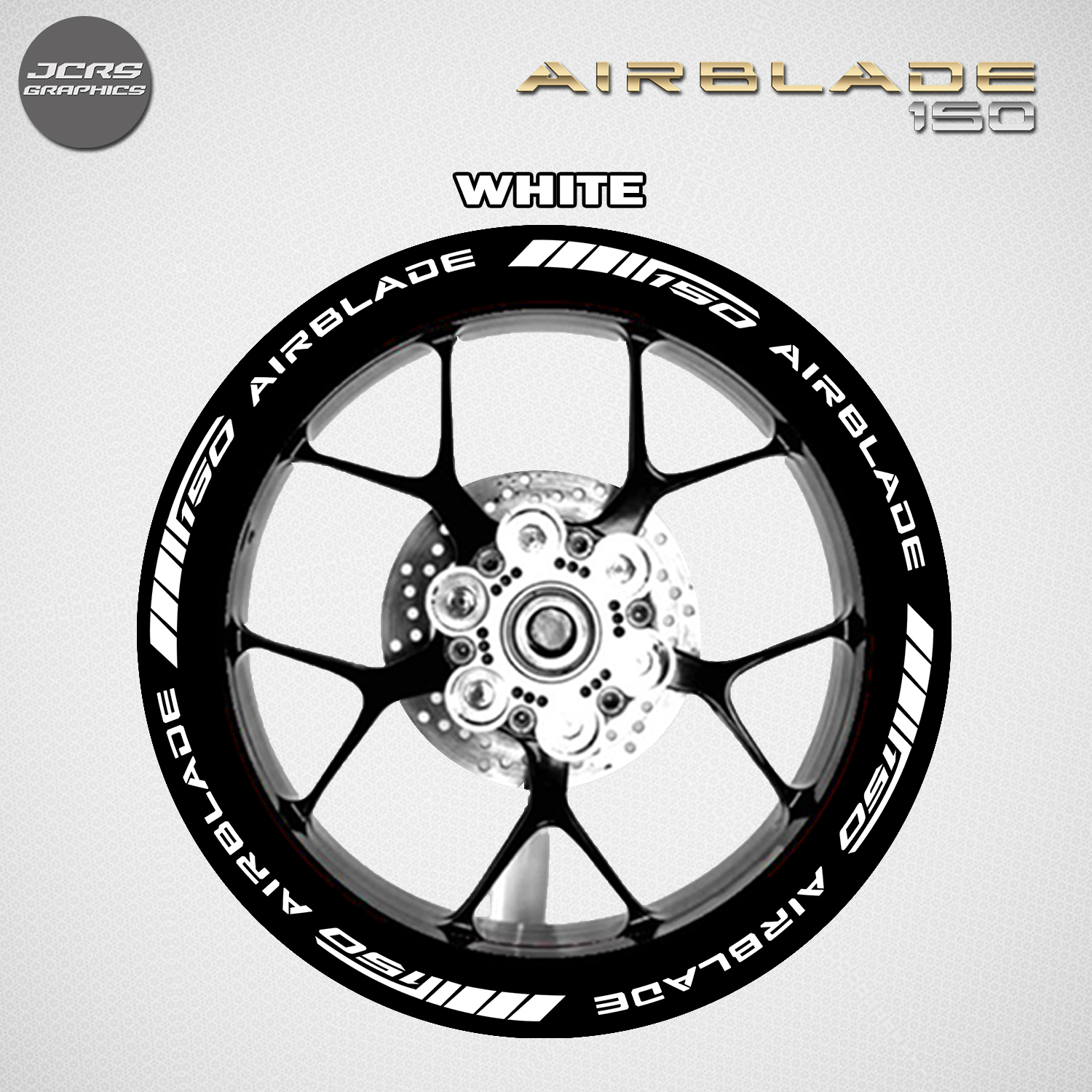 Honda Airblade 150 Mags decal - cutout rim sticker vinyl for motorcycle ...