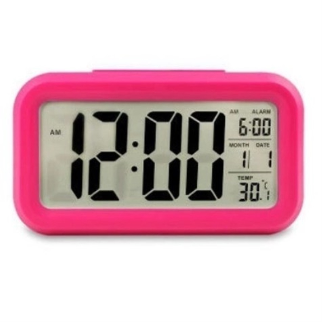D ooe ic Aarm ock Backight edar rmometer Alarm clock with wireless ...