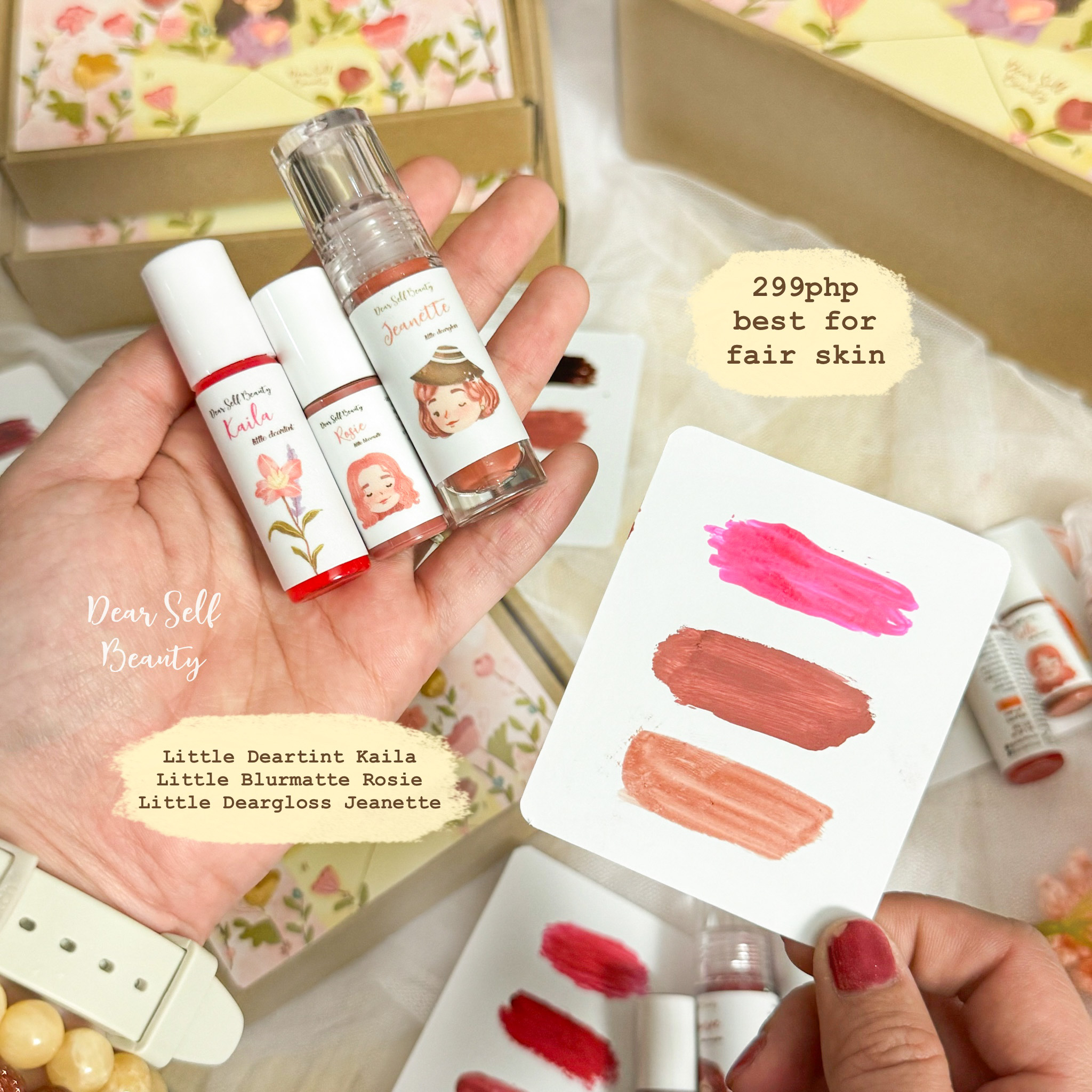 Dear Self Beauty Valentine Bundle (Little Kaila, Rosie, Jeanette) | Lazada PH
