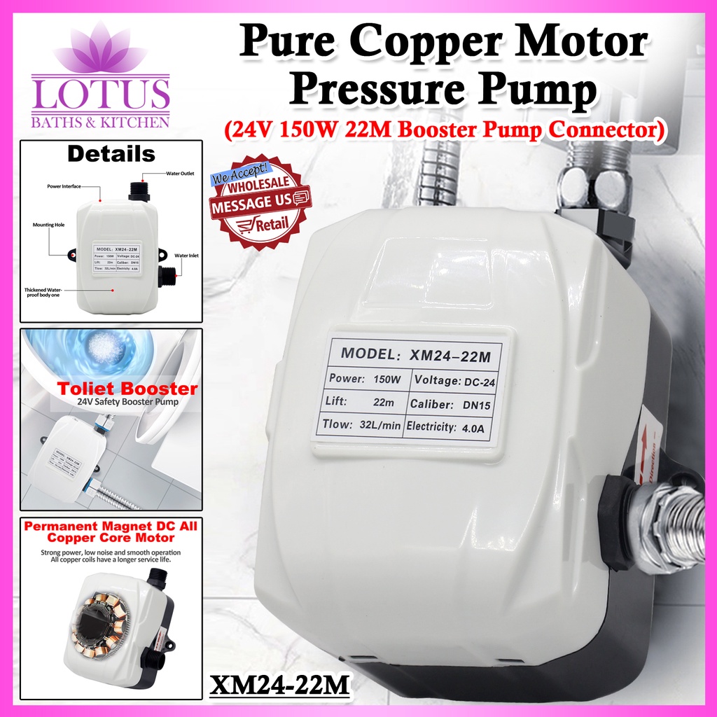 【water pump motor for deep well】Lotus Baths XM24-22M Pure Copper Motor ...