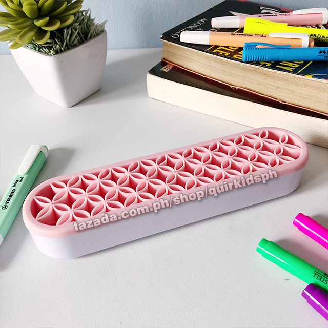 Pen Highlighter Marker Holder Desktop Organizer Silicone Portable ...