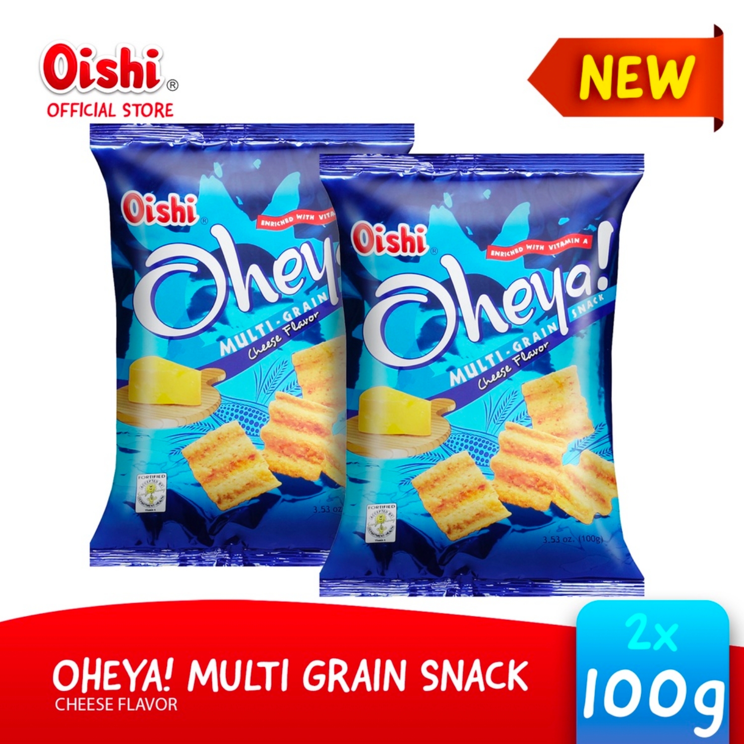 Oishi OHEYA Multi Grain Cheese 100G x2 | Lazada PH