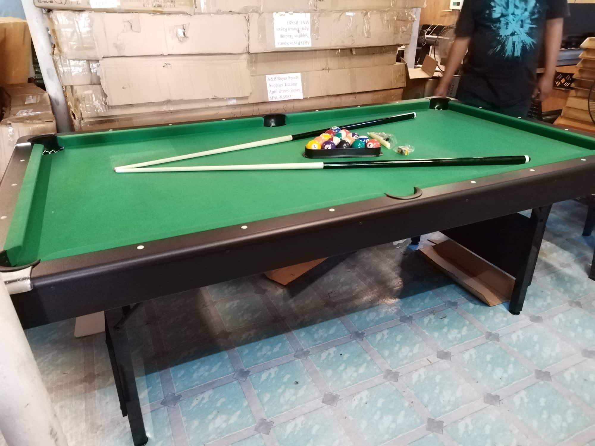 1 SET 3X6 FT FOLDABLE IMPORTED BILLIARD TABLE/LAMESA NG BILYARAN ...
