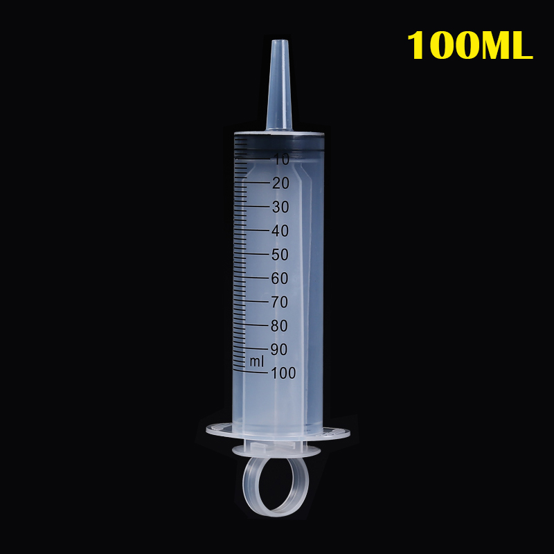 100-550ML Big Syringe Nutrient Measuring Injection Syringe Reusable Big ...