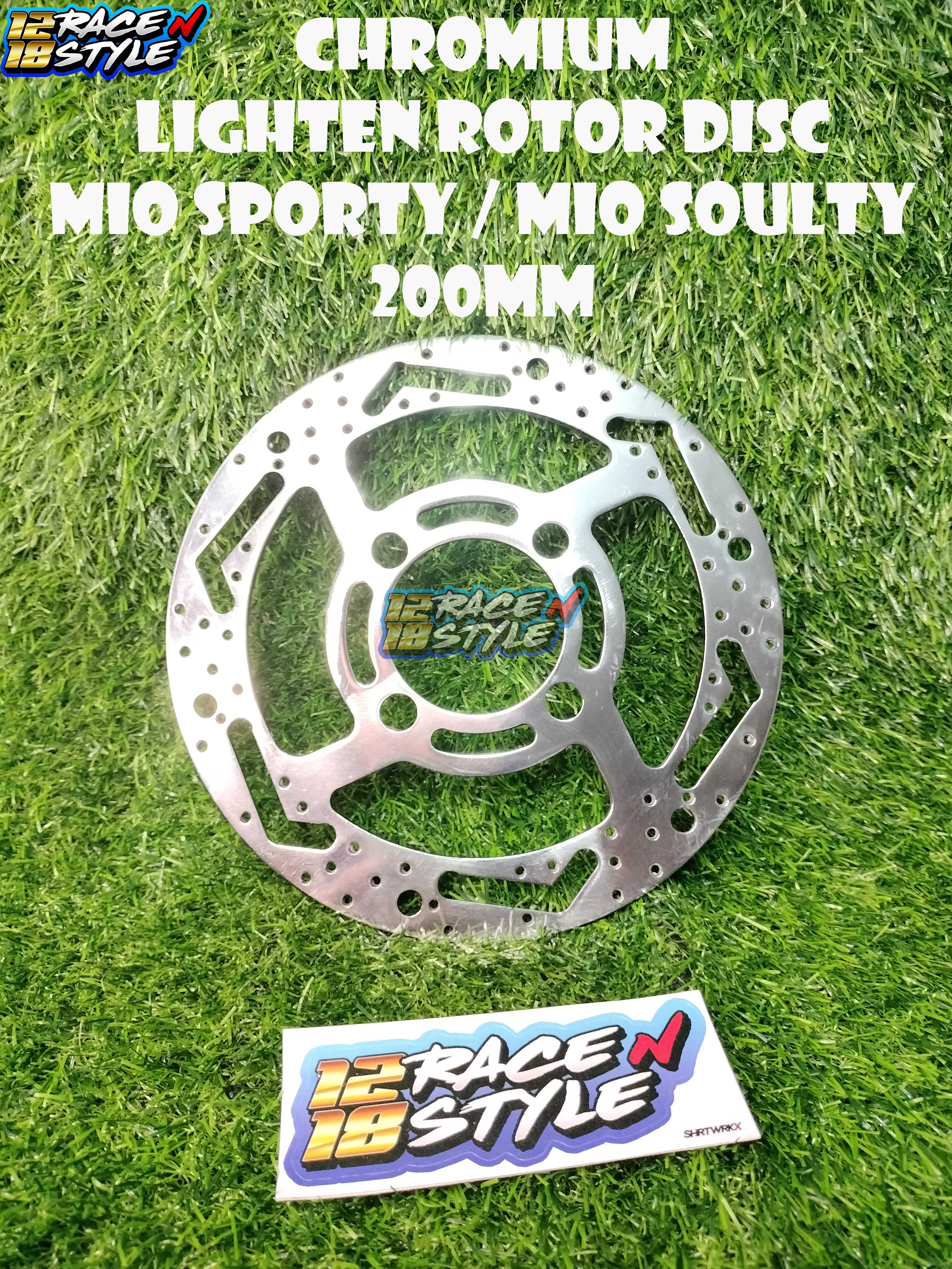 LIGHTEN ROTOR DISC CHROME 200mm YAMAHA MIO SPORTY / SOULTY / FINO ...