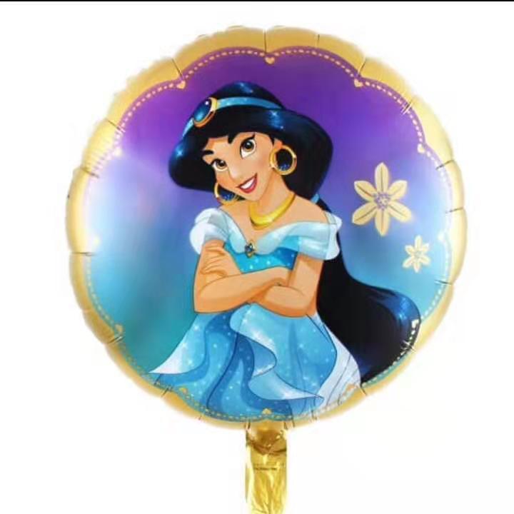 18 inches Round INS style DSN Princess theme Jasmine princess birthday ...
