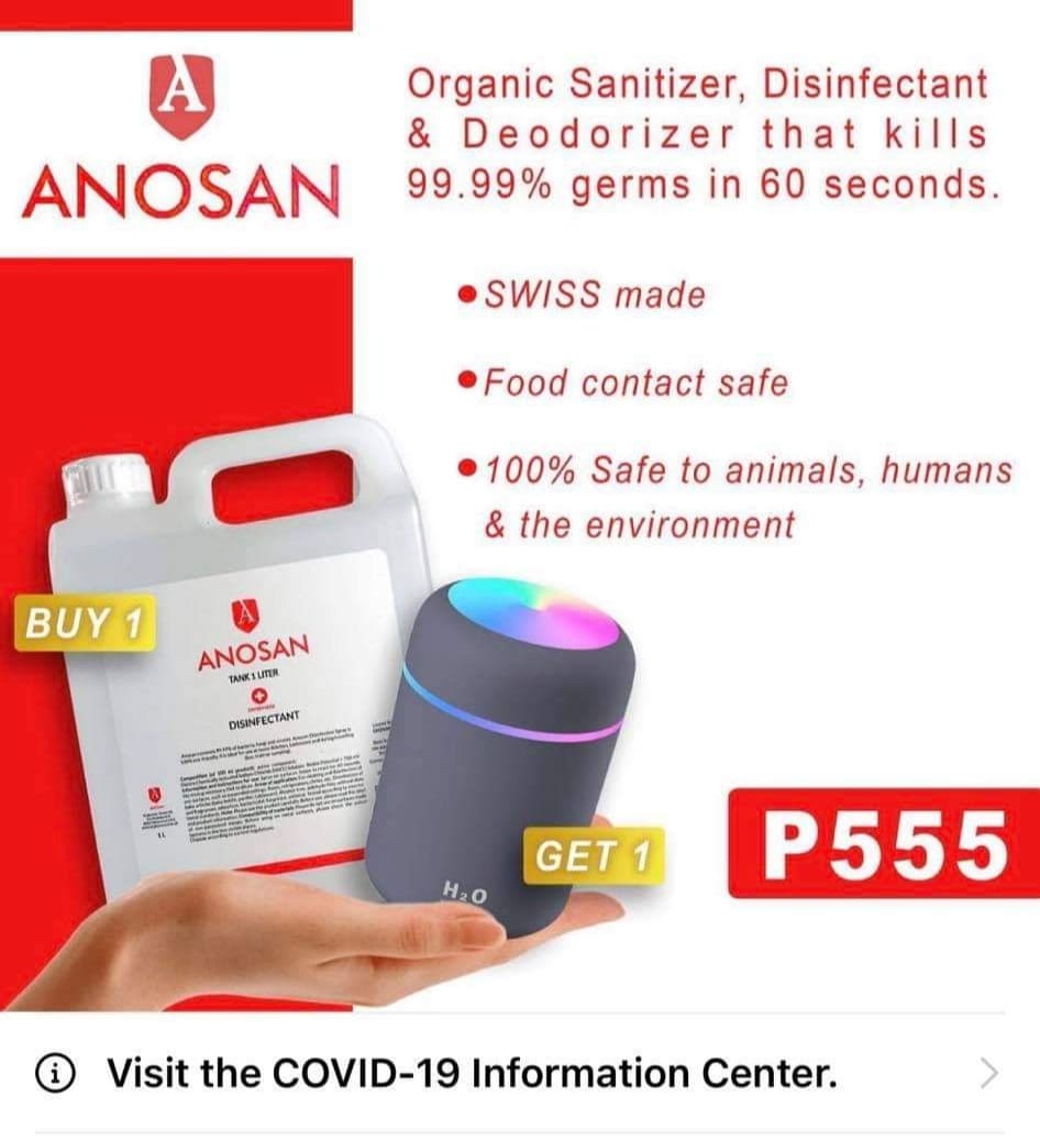 Anosan Gift Set Bundle (Buy 1 Liter of Anosan and get free 300 ml ...