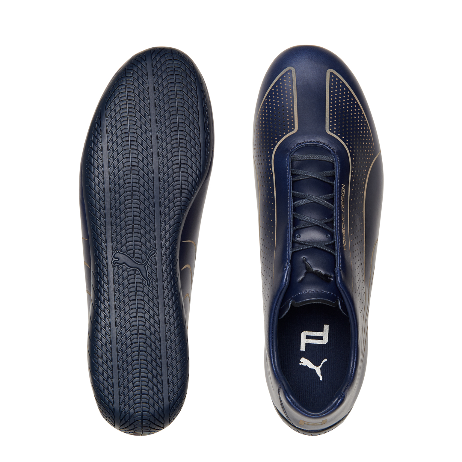 PUMA x Porsche Design Navy Blue Men's Shoes SPEEDCAT LUX Sport Leather ...