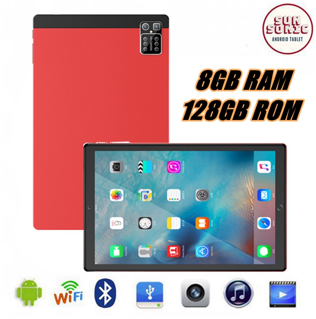 SUNSONIC Tablet 11“ Inch 8GB + 128GB Android Dual Sim High Resolution ...