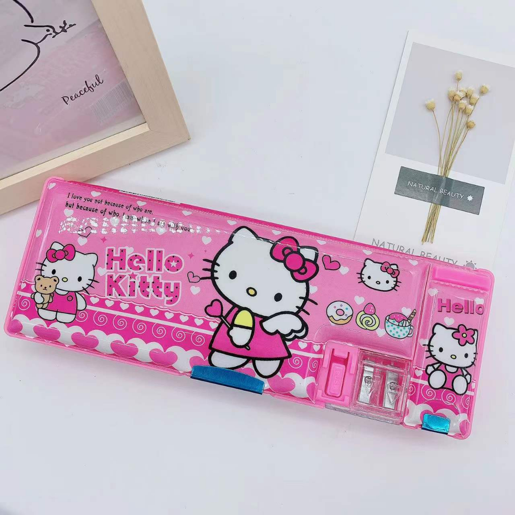 "MINI GALORE" Cartoon Character double-sided magnetic pencil case ...