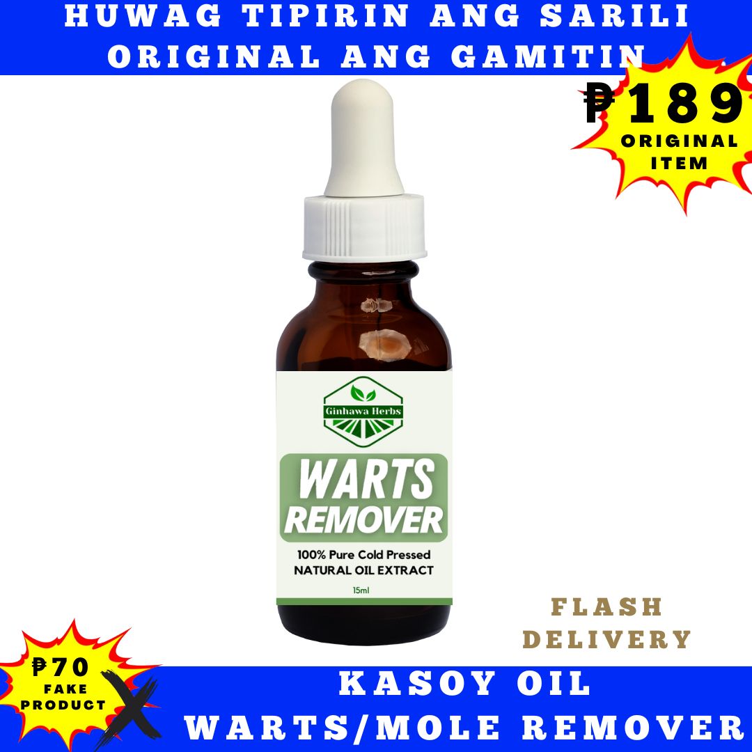 ️Pure Organic Authentic Kasoy Oil Warts Remover, Pang Alis ng Kulugo Sa ...