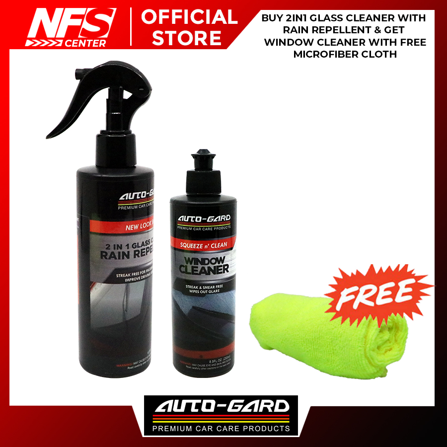 Auto-Gard Bundle Gift Set | 2in1 Glass Cleaner with Rain Repellent ...