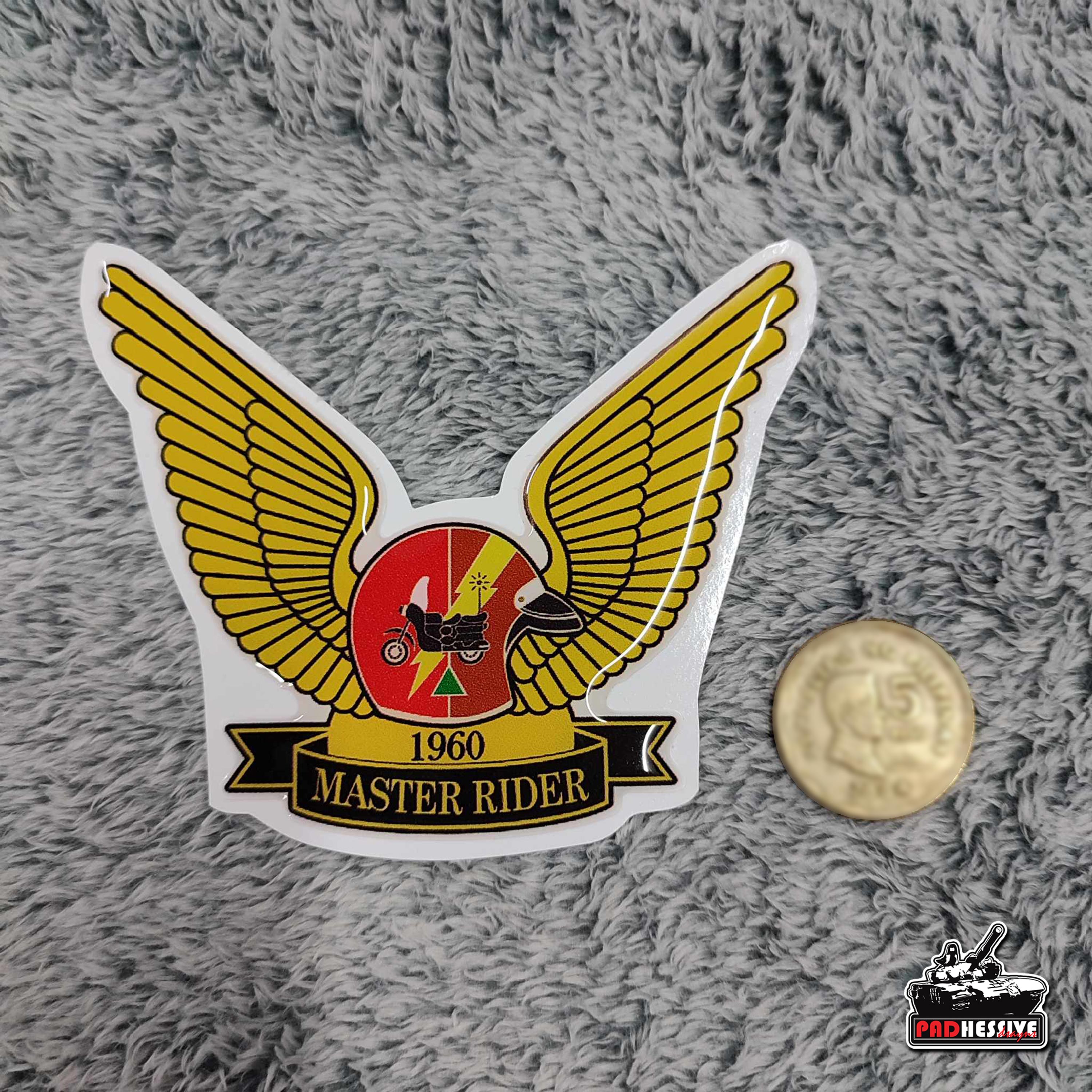 MASTER RIDER EMBOSSED STICKER KEYHOLDER NAME PLATE | Lazada PH