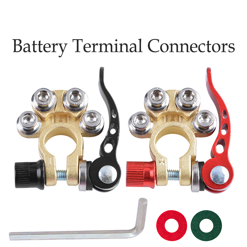 2pcs Car Battery Terminal Quick Release Battery Clamp Car Battery ...