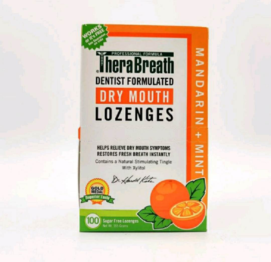 Herb Hub | TheraBreath Dry Mouth Lozenges, Mandarin Mint, 100 Wrapped ...