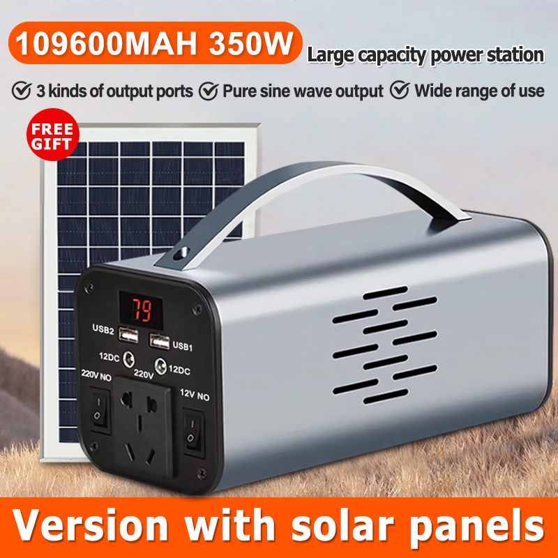 【Hot Sale】Solar Generator 109600mAH 300W 220V Solar Generator Portable Big Capacity Power ...