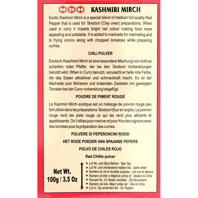 MDH Kashmiri Mirch (Red Chilli Powder) 100g | Lazada PH