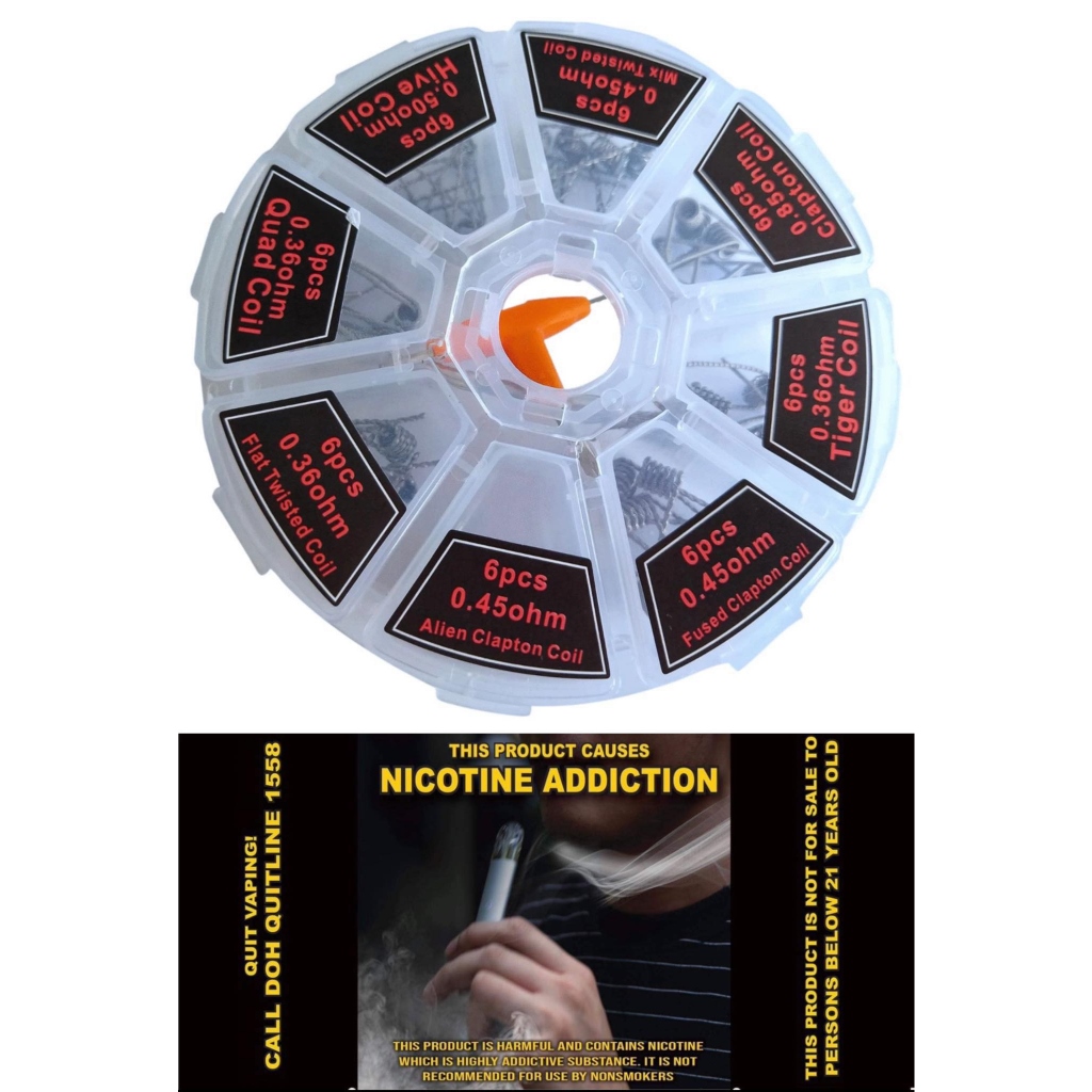 vape mod kit 8 in 1 Clapton Coil Platte Twisted Mix Fused | Lazada PH