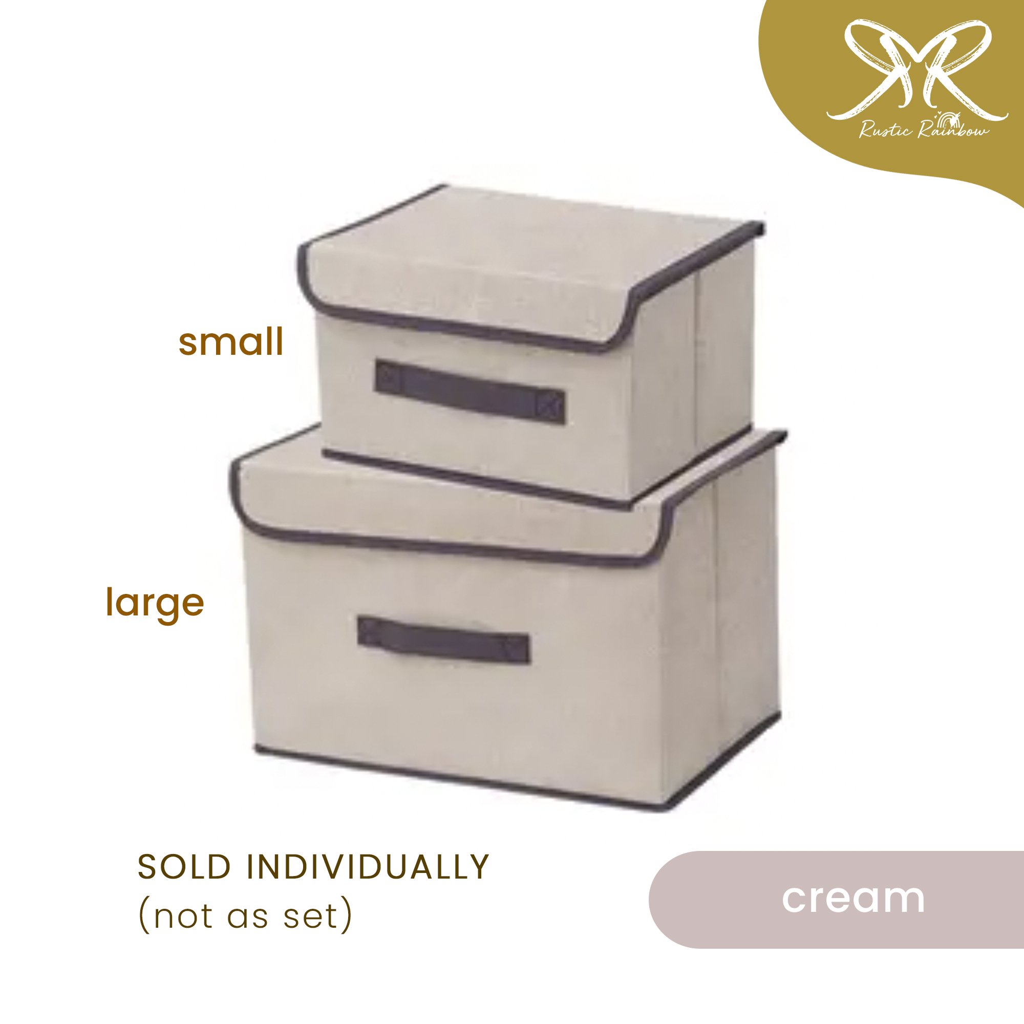 [8 Colors] Foldable Storage Box Organizer With Cover Stackable ...