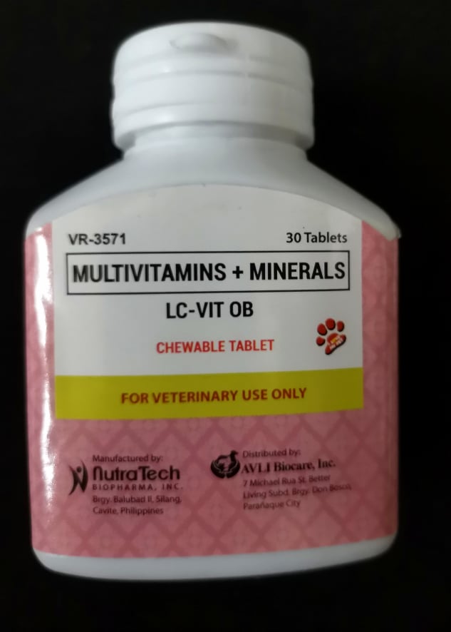 LC-Vit OB Multivitamins + Minerals Tablet for Dogs | Lazada PH
